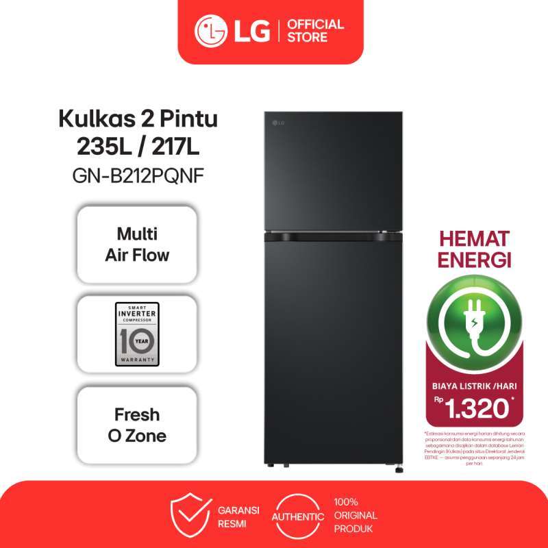 Promo Lg Kulkas 2 Pintu 235l / 217l - Multi Air Flow - Fresh O Zone ...