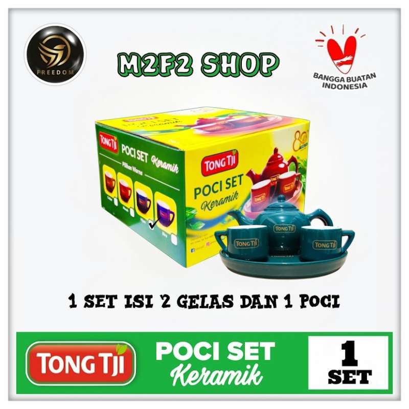 Jual Tong Tji Poci Set Keramik | Wadah Teh - 1 Set (kemasan Satuan) Di ...
