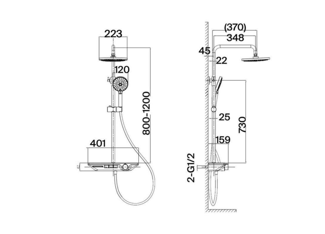 Jual Shower Set Shower Column 3 Ways Bath Shower Column Roca Piano-n ...