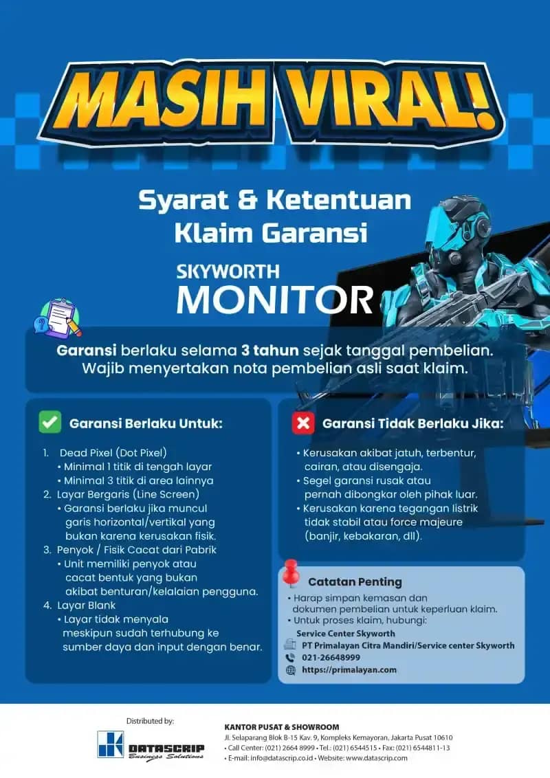 Promo Skyworth F25g69f Pro Gaming Monitor 24.5inch 500hz Ips Panel ...