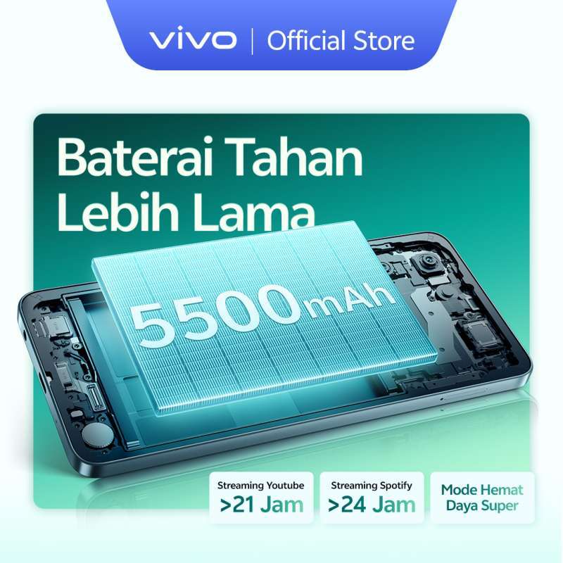 Promo 【online Exclusive】vivo Y19sgt 5g - Dimensity 6300 5g, 5500mah Tahan Lama, Nfc ...