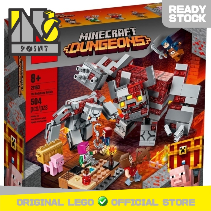 Jual Lego Minecraft 21163 The Redstone Battle World Of Dungeon Players ...