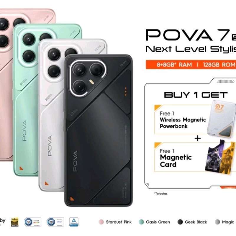 Jual Tecno Pova 7 5g 8/256 8/128 Garansi Resmi Di Seller Galeri-hp ...
