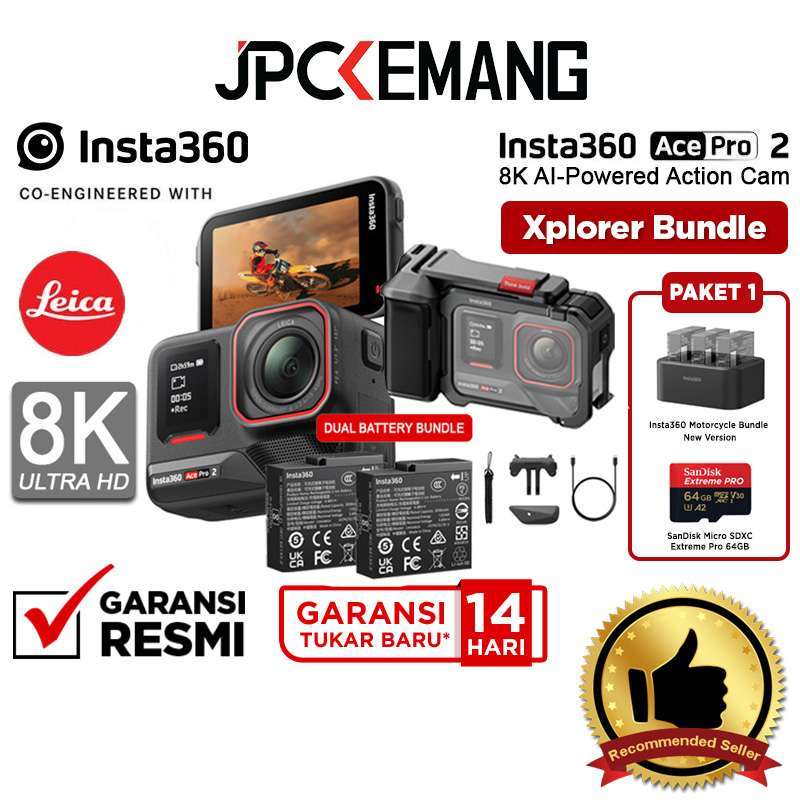 Promo Jpc Kemang Insta360 Ace Pro 2 Xplorer Bundle 8k Ai Powered Action Camera Leica Insta 360 ...