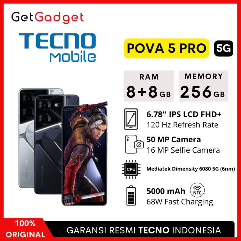 Infinix Pova 5 Pro 🔥 Harga & Spesifikasi Terbaru Mei 2026