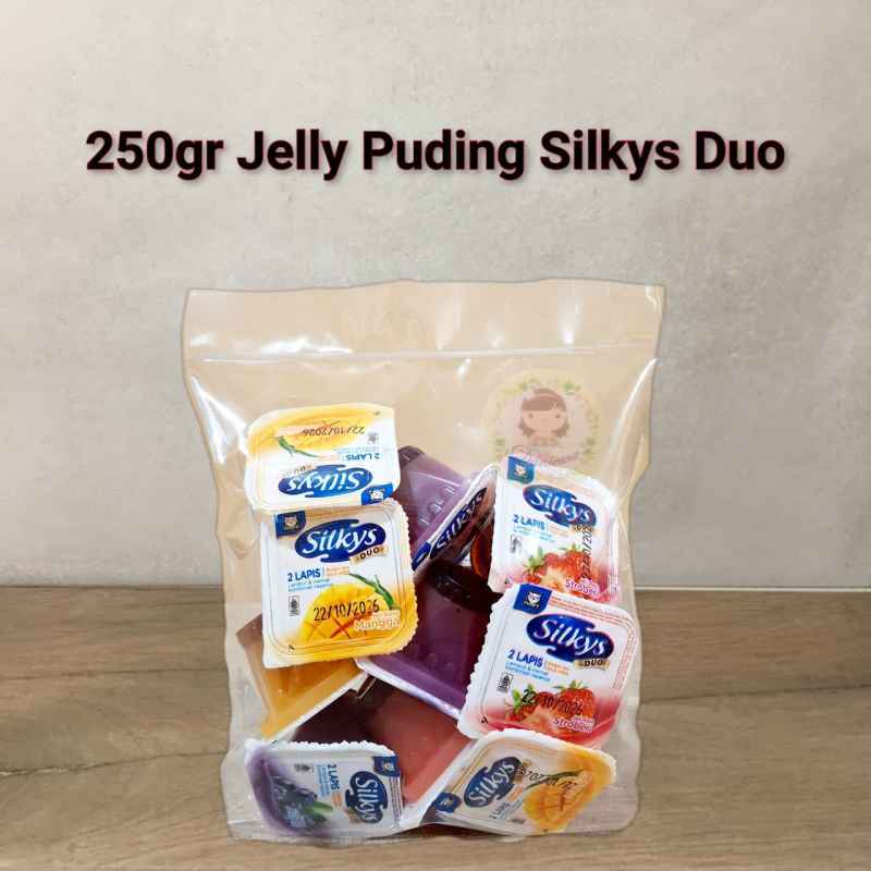 Jual Silkys Duo Jelly Puding Aneka Rasa Buah 2 Lapis Dgn Gula Aren ( Ds ...
