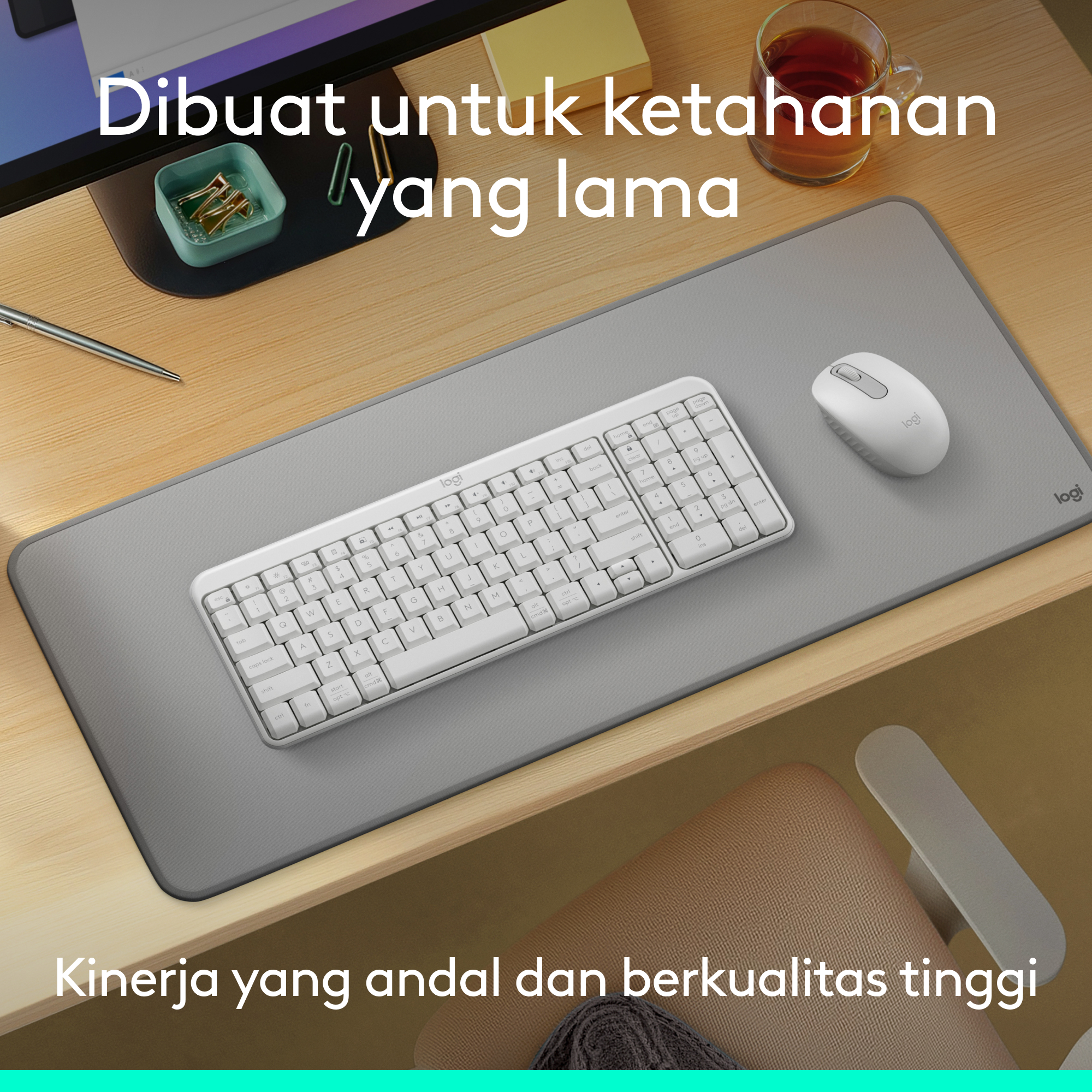 Promo Logitech Mk250 Compact Bluetooth Wireless Keyboard & Mouse Combo ...