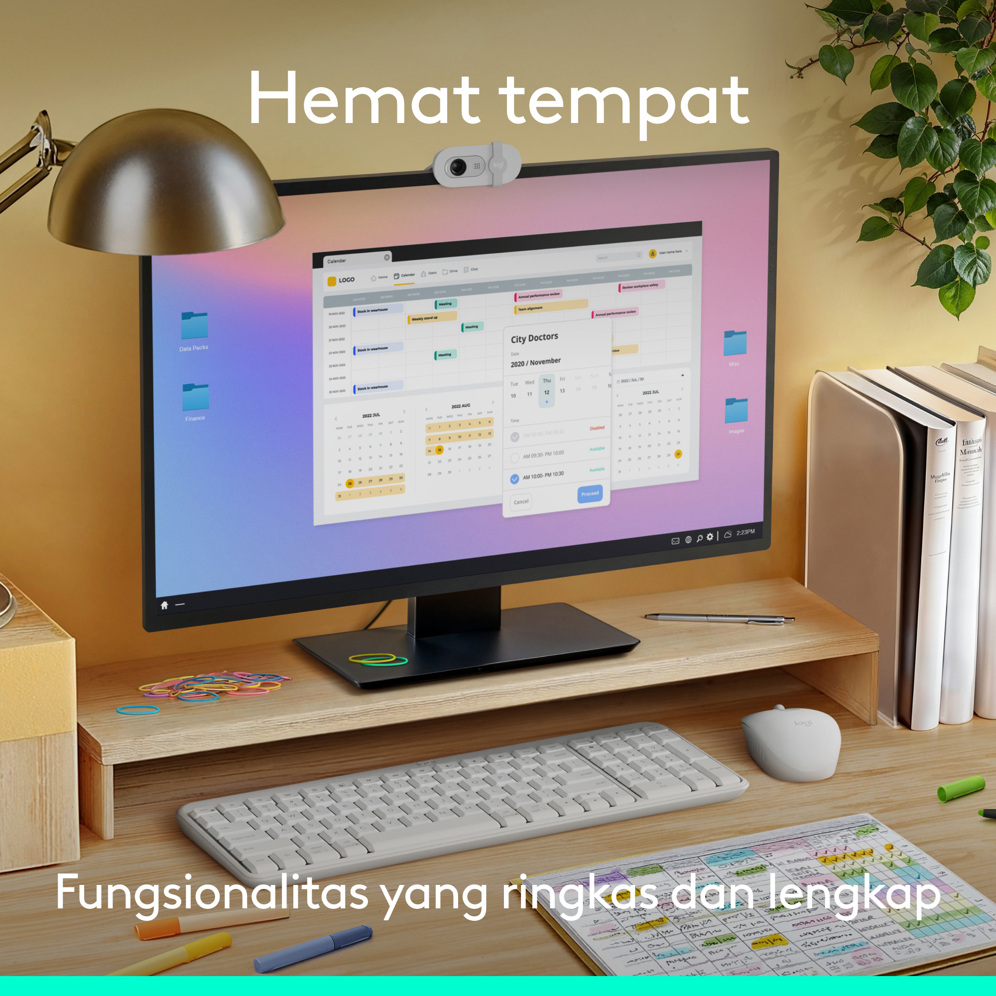 Promo Logitech Mk250 Compact Bluetooth Wireless Keyboard & Mouse Combo ...