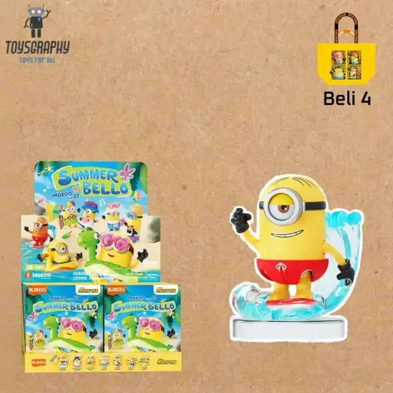 Jual Blokees Minions Mokoo Blind Box Surprise Mainan Rakit Blocks ...