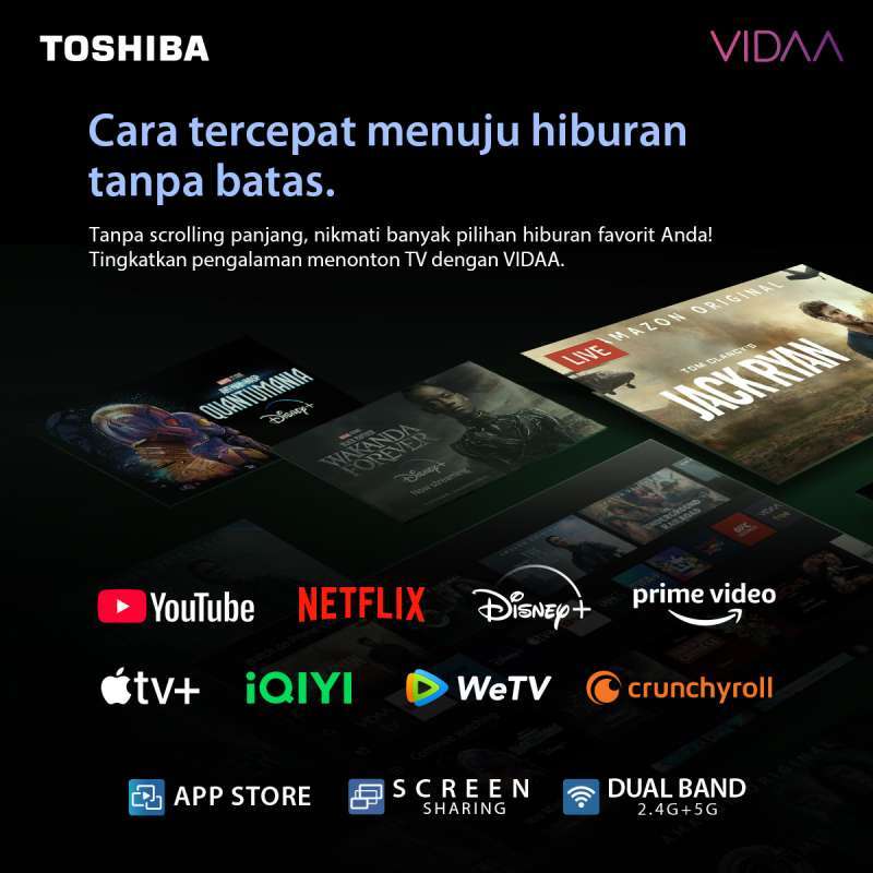 Promo Toshiba Tv 75 4k 144hz Ai Smart Tv - Dolby Vision Iq + Atmos ...