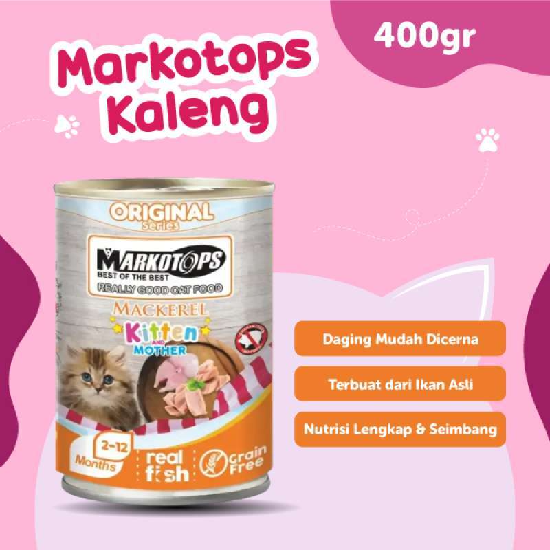 Promo Markotops Kaleng 400 Gr - Mackarel - Kitten Wet Food Makanan ...