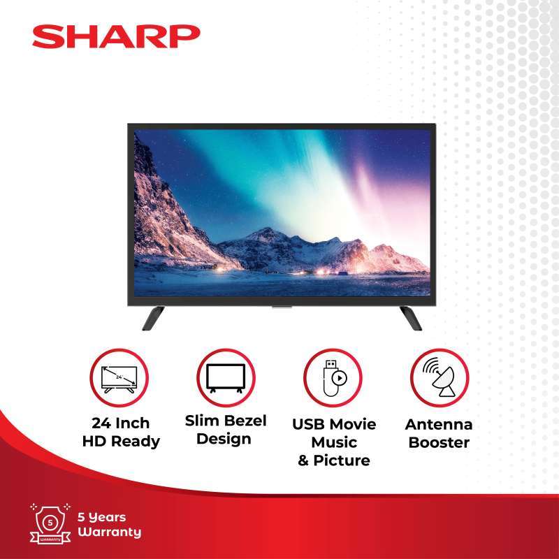 Led Sharp 24 Inch Digital Bluetooth Garansi Resmi Indonesia 🔥 Harga ...