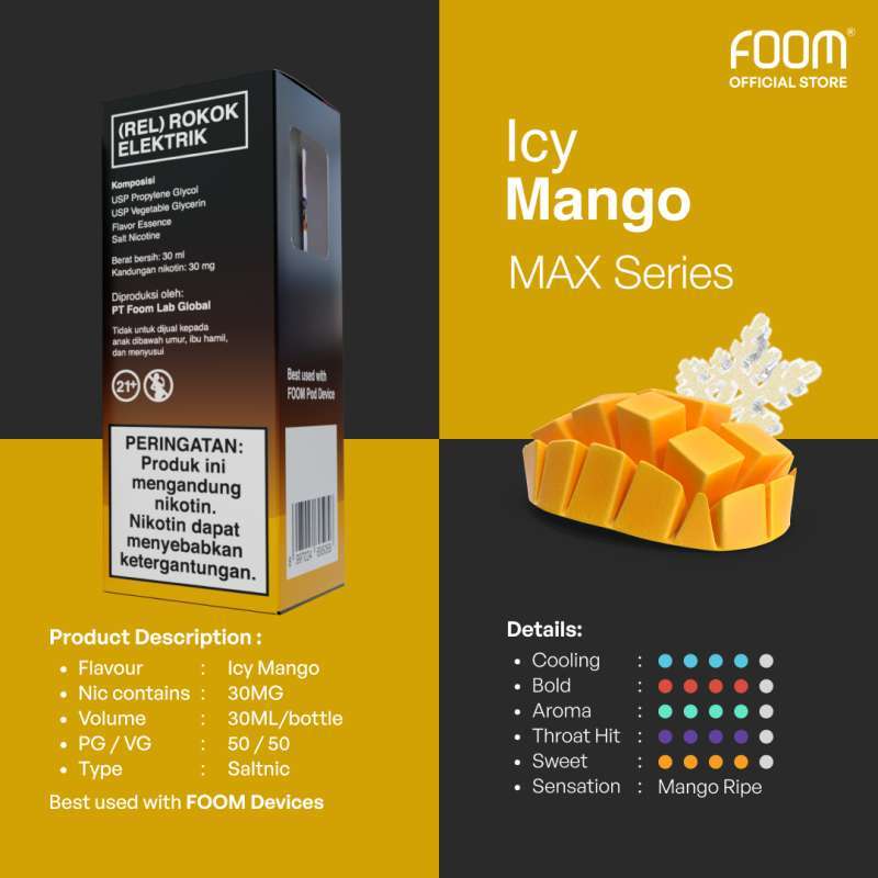 Jual Icy Mango - Liquid Series Foom Max Di Seller Foom Lab Global ...