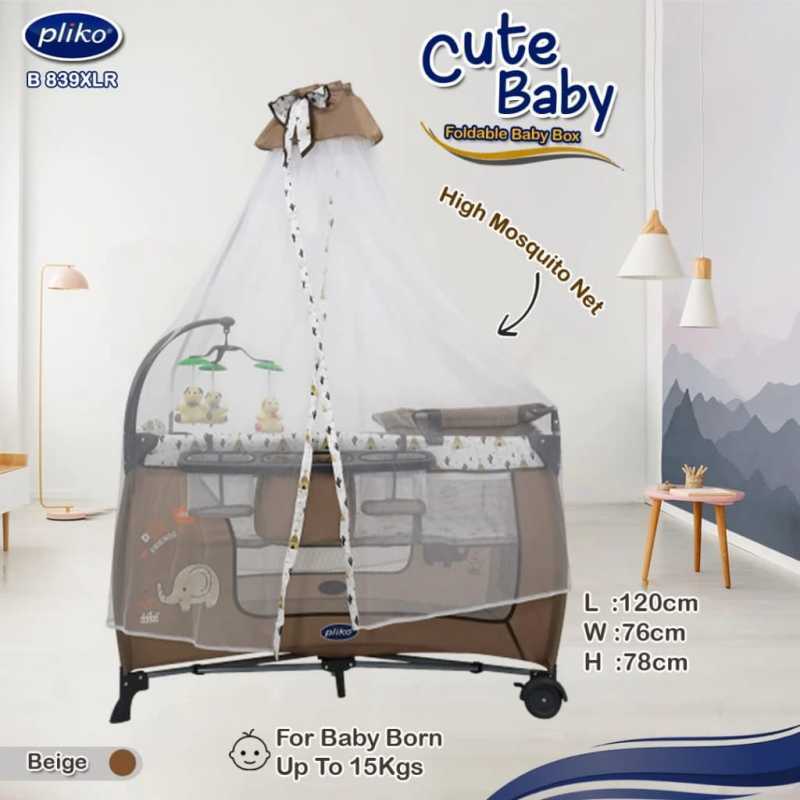 Jual Pliko B 839 Xlr Cute Baby Box Tempat Tidur Bayi - Blue Di Seller ...