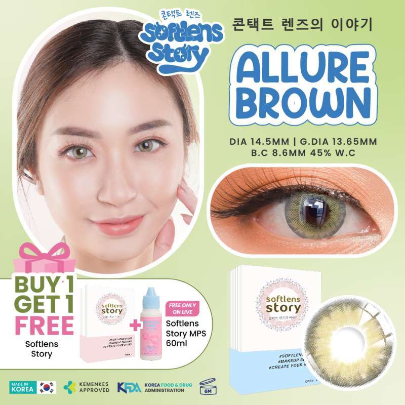 Jual Exclusive Picks - Softlens Story Korea Premium - Sunny Hazel -2.25 ...