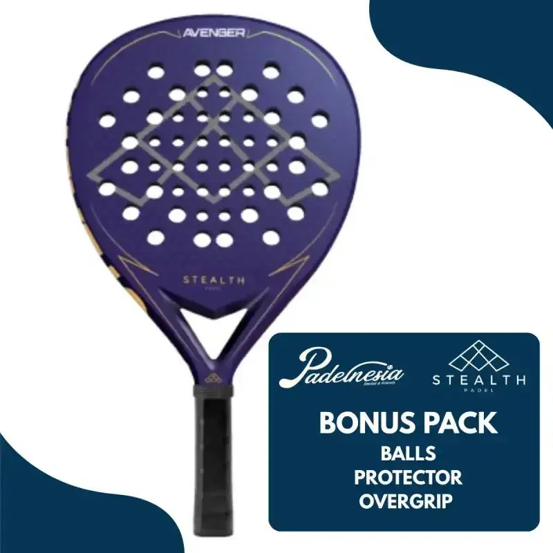 Jual Stealth Padel Avenger 3k Premium Carbon - Padel Racket Premium Di ...
