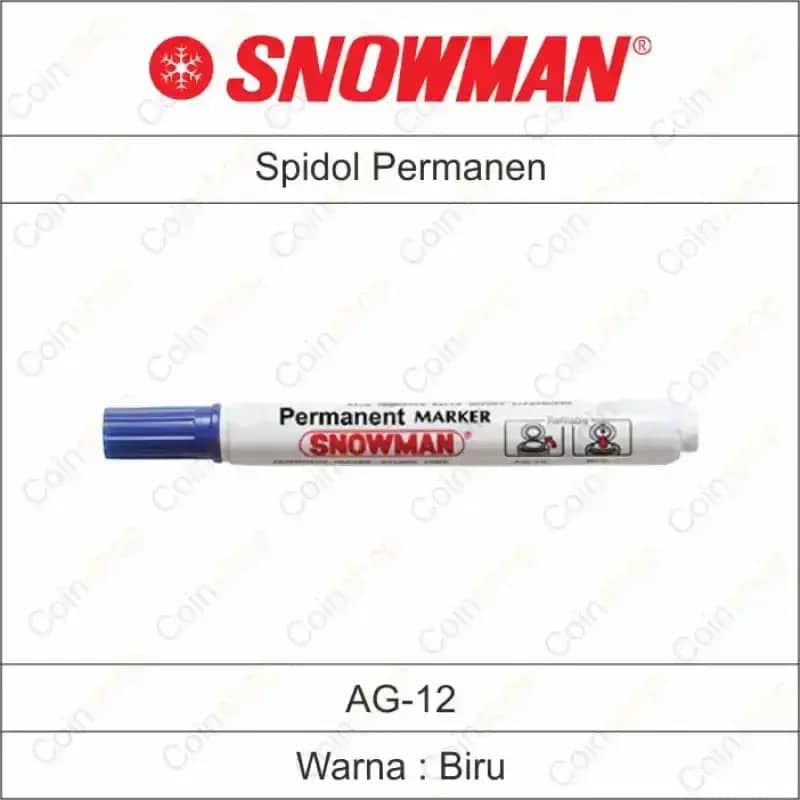 Jual Spidol Permanent Marker Snowman Ag 12 🏷️ Original Terbaru ...