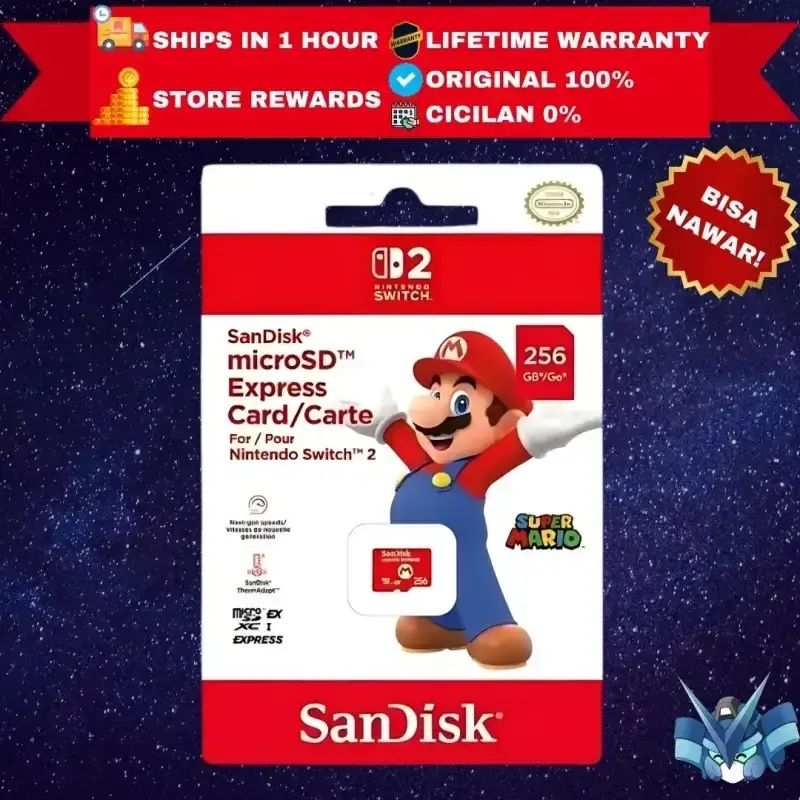 Daftar Harga Memory Card Nintendo Switch 256 🔥 Original & Spesifikasi ...