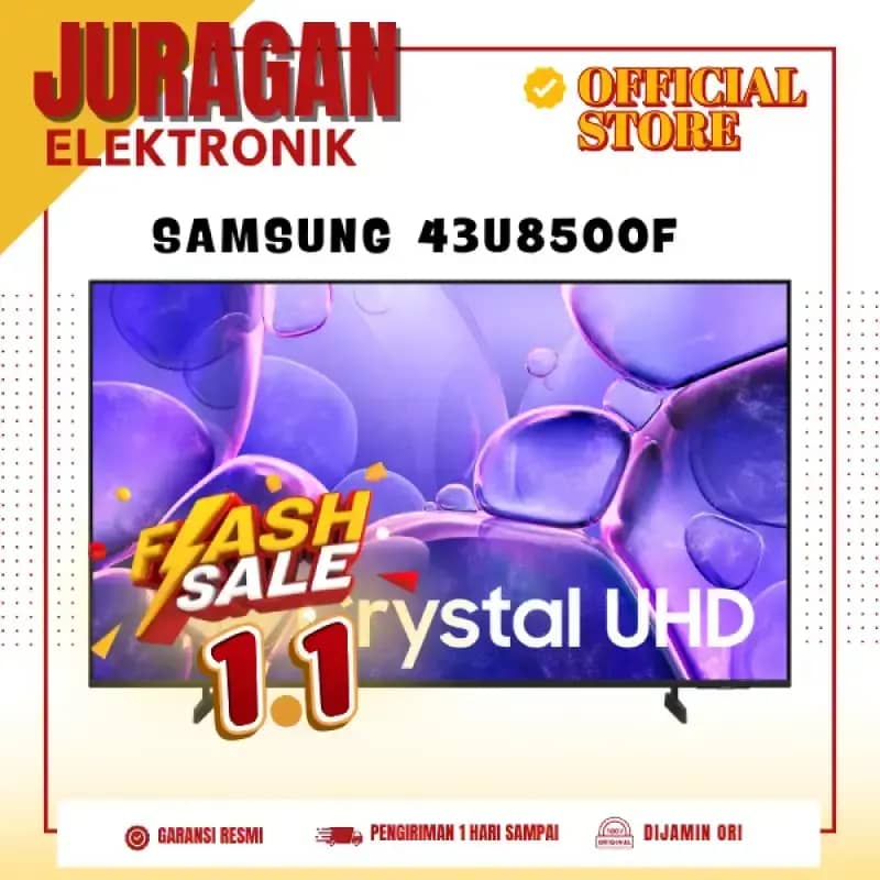 Promo Samsung 43u8500f Smart Tv 43 Inch Crystal 4k Uhd Crystal Metal ...