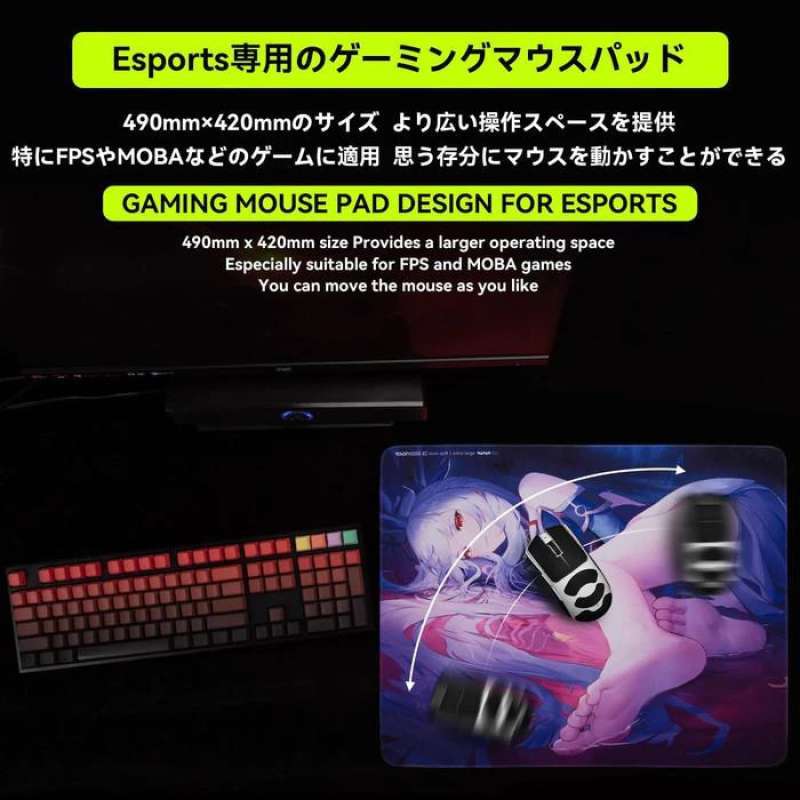 Jual Talongames Hong Soft Rubber Base Gaming Mousepad (speed) Di Seller ...
