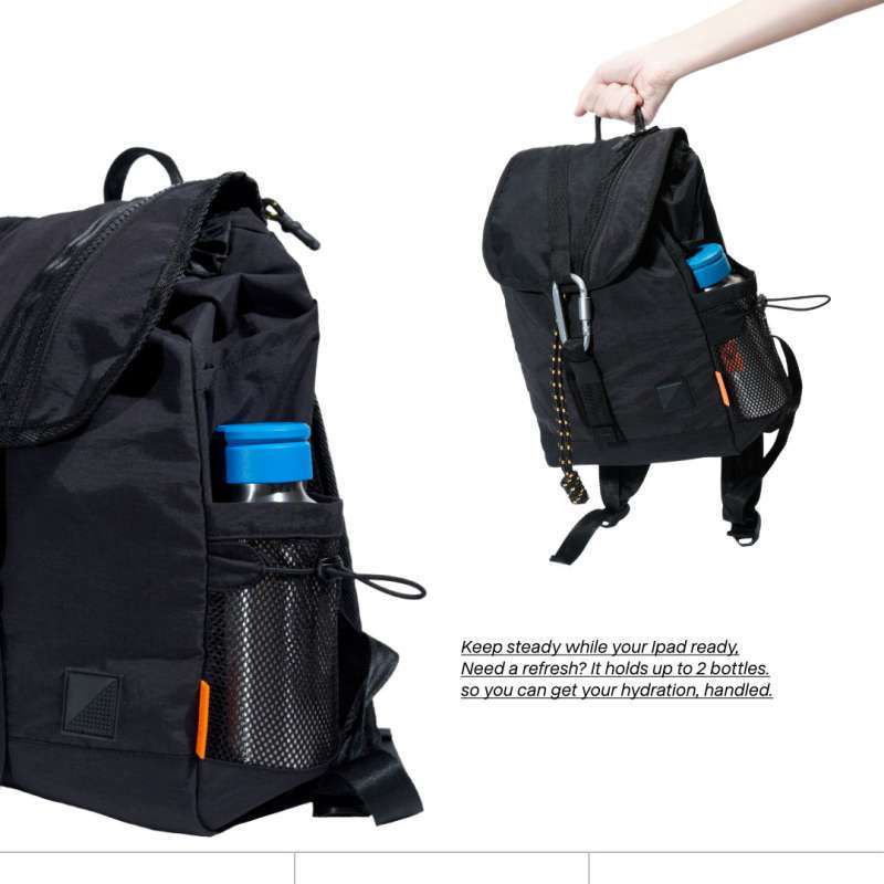 Promo Syma. Adore Backpack Black + Hydro Flask Wide Mouth Flex Sip Lid Surf Botol Minum 20 Oz ...