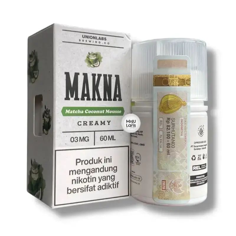 Promo Makna Matcha Coconut Mousse 60ml | Liquid Vape Rasa Creamy Matcha ...