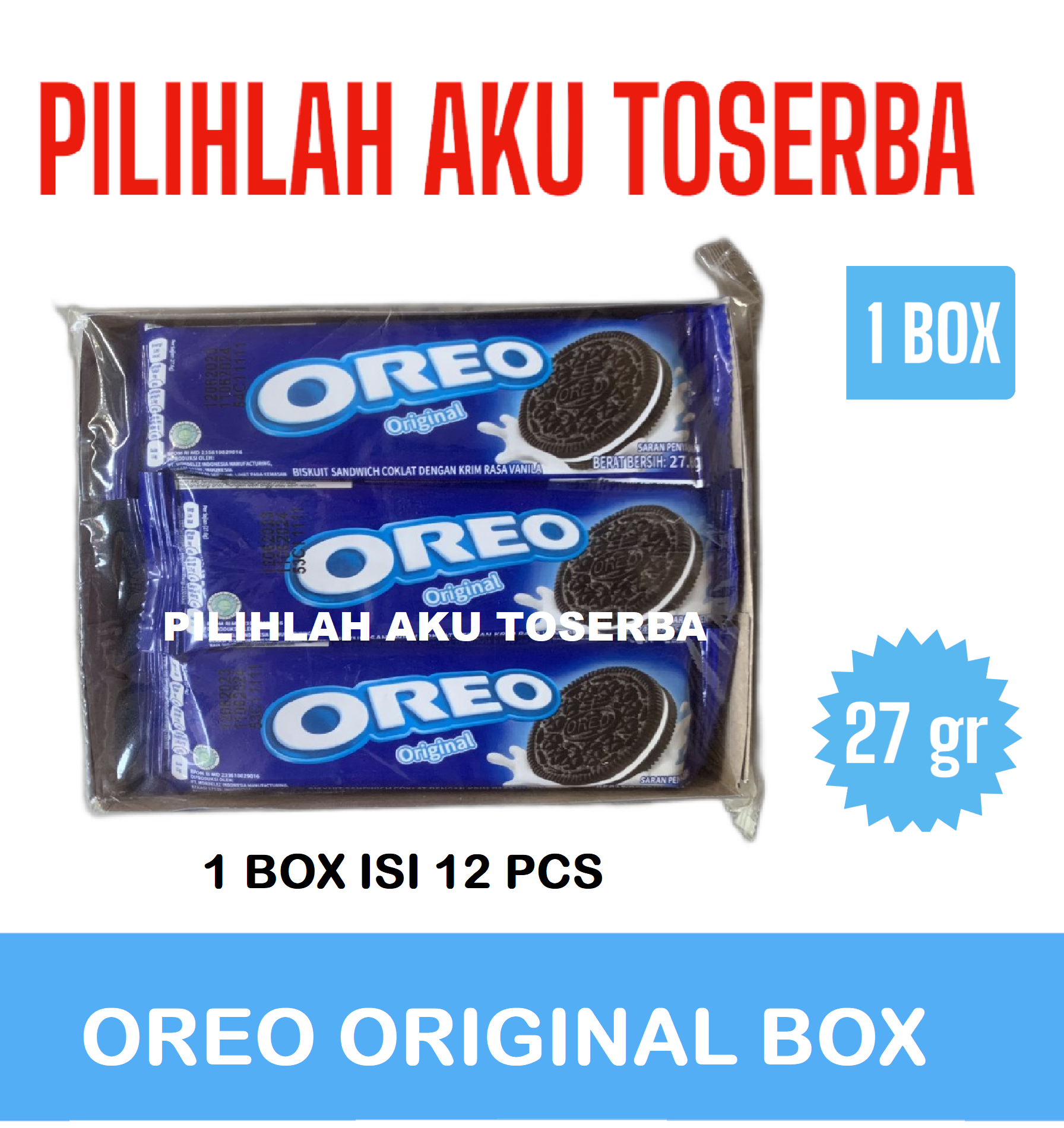 Promo Biskuit Oreo Original Krim Vanilla 12 X 38 Gr ( Harga 1 Dus Isi ...