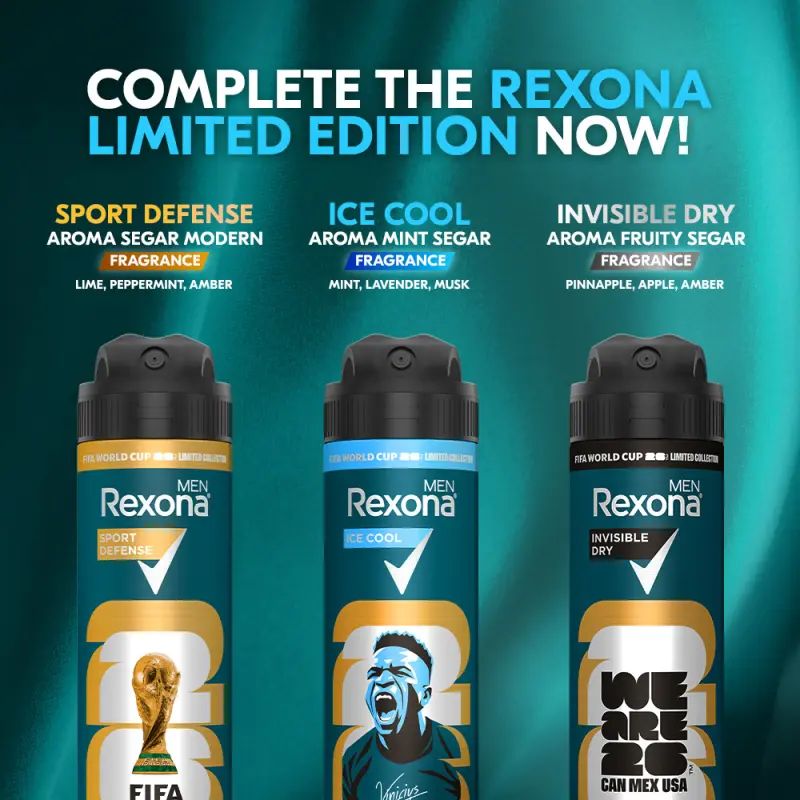 Promo Buy 2 - Rexona Men Limited Edition Fifa Antiperspirant Aerosol ...