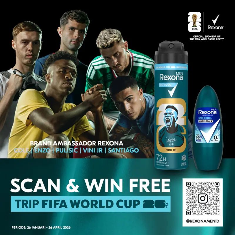 Promo Buy 2 - Rexona Men Limited Edition Fifa Antiperspirant Aerosol ...