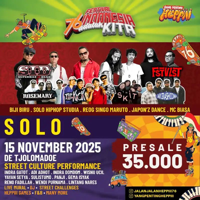 Jual Solo - Presale - Festival 76 Indonesia Adalah Kita Di Seller ...