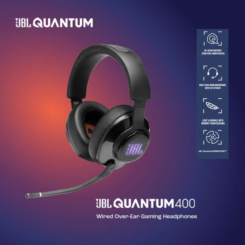 Promo Jbl Quantum 400 Over-ear Gaming Headset With Surround Dts ...
