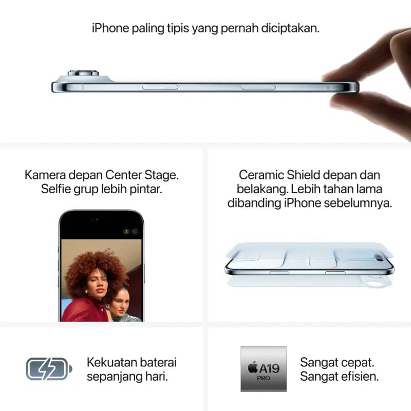 Jual iPhone Air - Space Black 256 GB Non Bundle Di Seller Blibli - Apple Authorized Reseller ...