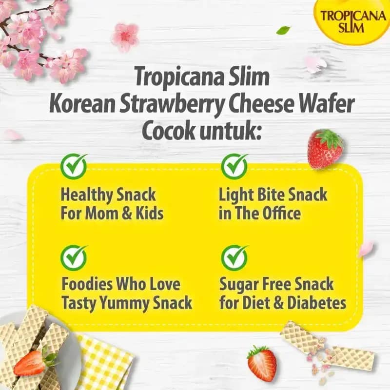 Promo Triple Pack - Tropicana Slim Wafer Korean Strawberry Cheese 5 Sch ...