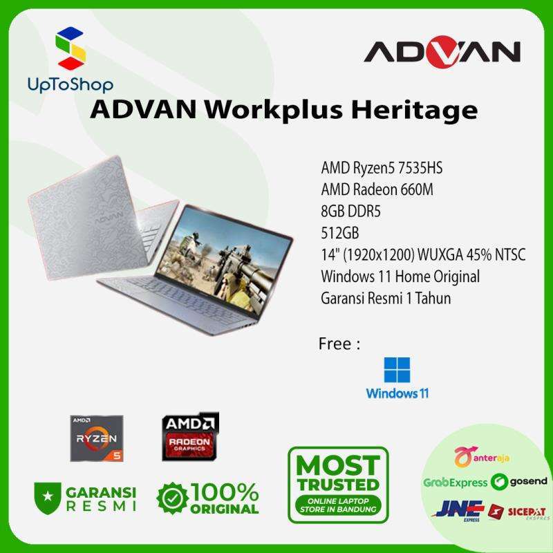 Promo Advan Workplus Heritage Amd Ryzen 5 7535hs 8gb 512gb 14 Win11 ...
