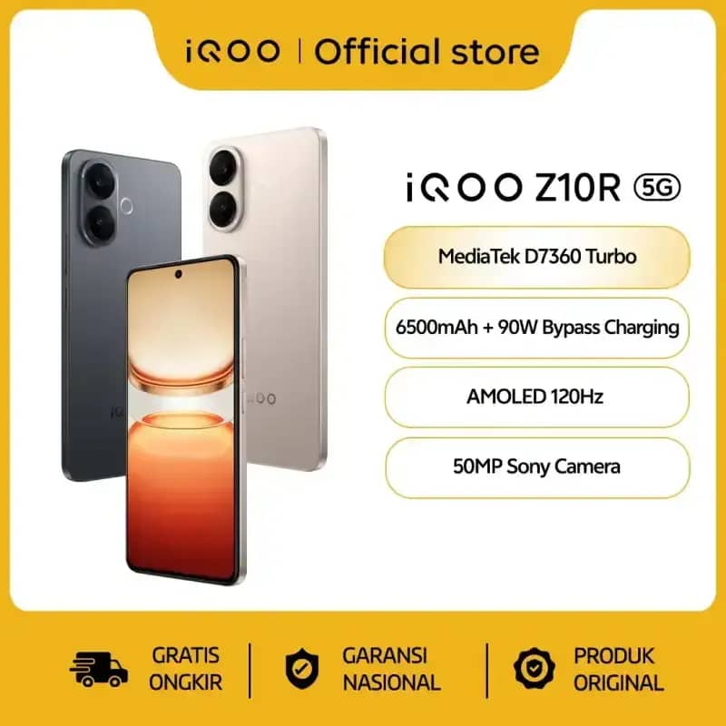 Jual [new Launch] vivo Iqoo Z10r, Mediatek Dimensity 7360-turbo ...