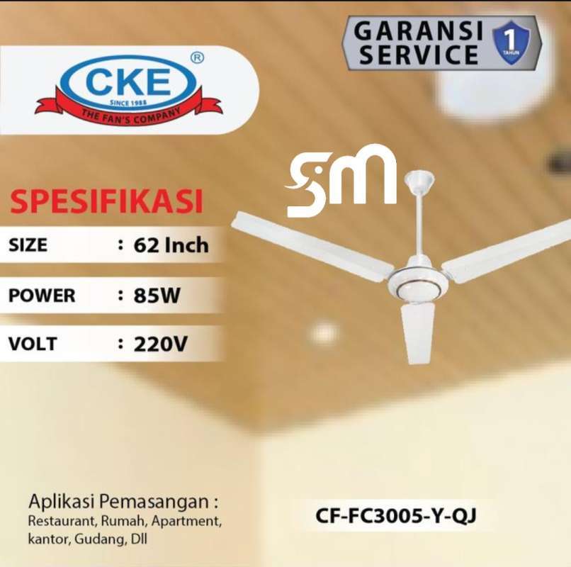 Jual Ceiling Fan Cke Cf-fc3005-y-qj 62 Inc Kipas Angin Langit-langit Di ...