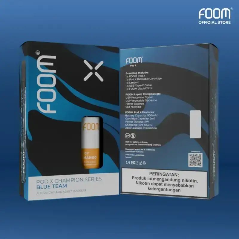 Jual Foom Pod X Champion Series blue team - Bundling Icy Mango Di ...