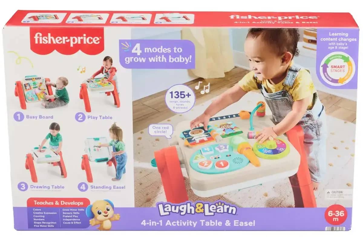 Promo Fisher-price Laugh & Learn 4-in-1 Activity Table & Easel ...