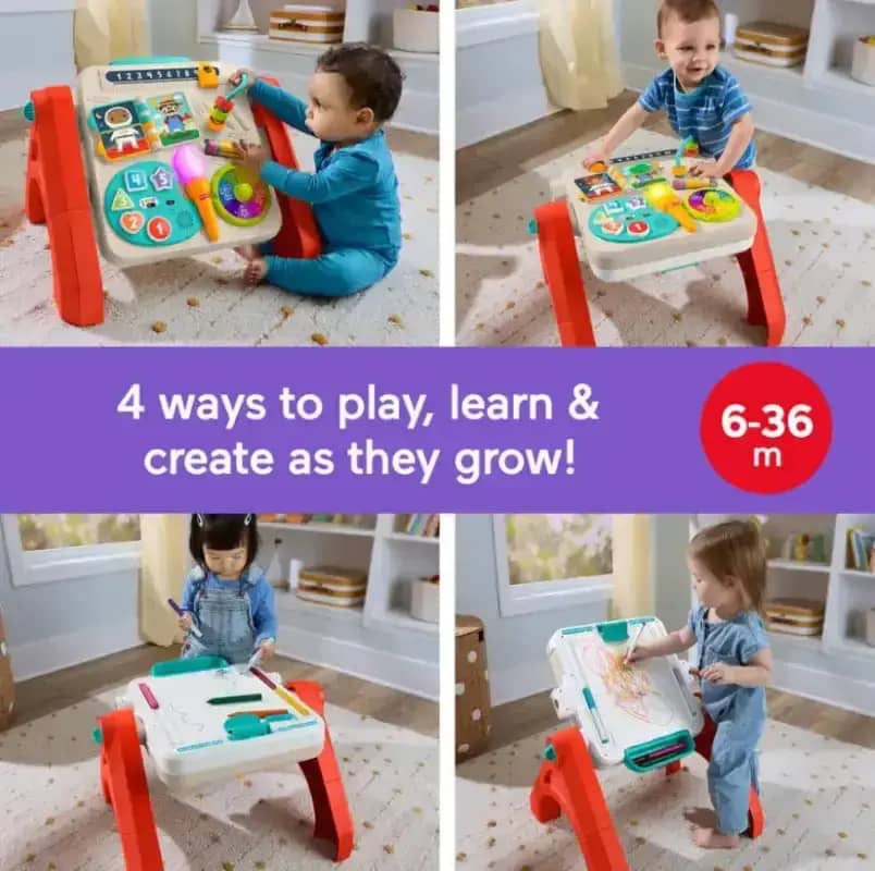 Promo Fisher-price Laugh & Learn 4-in-1 Activity Table & Easel ...