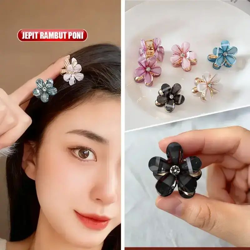 Jual Jepit Poni Bunga 🏷️ Model Premium Original Terbaru & Harga Murah ...