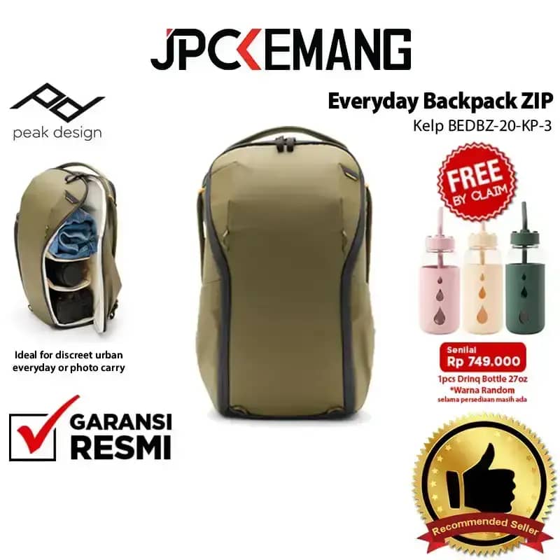 Promo Jpc Kemang Peak Design Everyday Backpack Zip 20l Camera Bag Tas Kamera Ransel Garansi ...