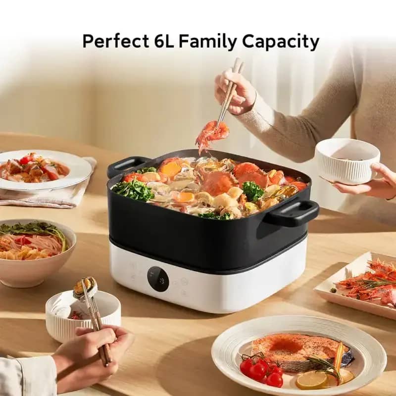 Promo Xiaomi Multifunctnional Hot Pot Cooker 6l | Perfect 6l Family ...