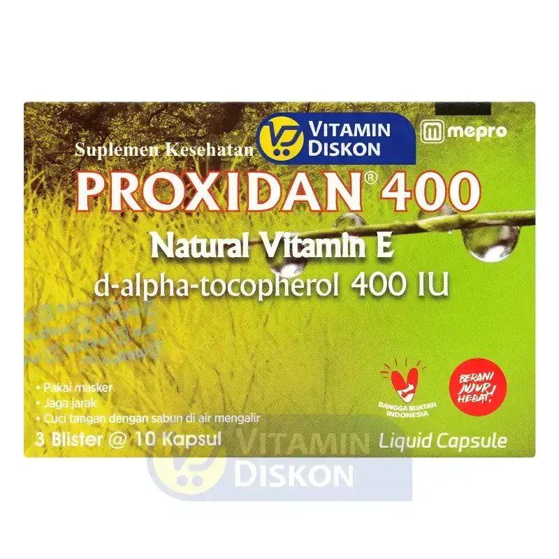 Promo Proxidan 400 Iu 1 Box Isi 3 Strip | Suplemen Vitamin E ...