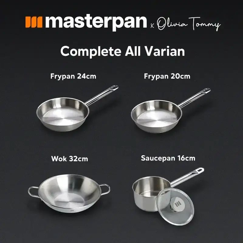 Jual Masterpan X Olivia Frypan Stainless Steel Sus 304 Premium Wajan ...