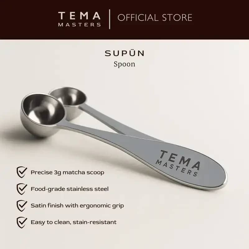 Jual Tema Masters Matcha Spoon – Sendok Takaran Matcha Stainless 3g ...