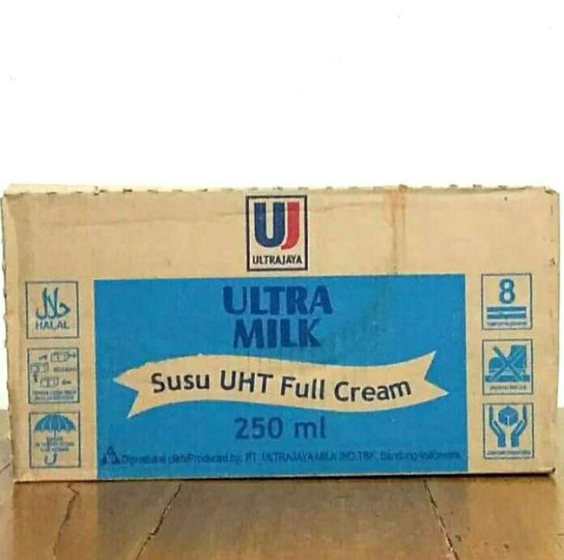 Jual Susu Ultra Milk Rasa Full Cream Kotak Uht | Plain - 250 Ml (kemasan Karton) Di Seller M2f2 ...