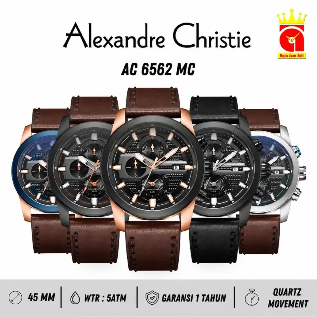 Alexandre Christie Chronograph 5atm 🔥Terpercaya & Harga Terbaru Mei 2026