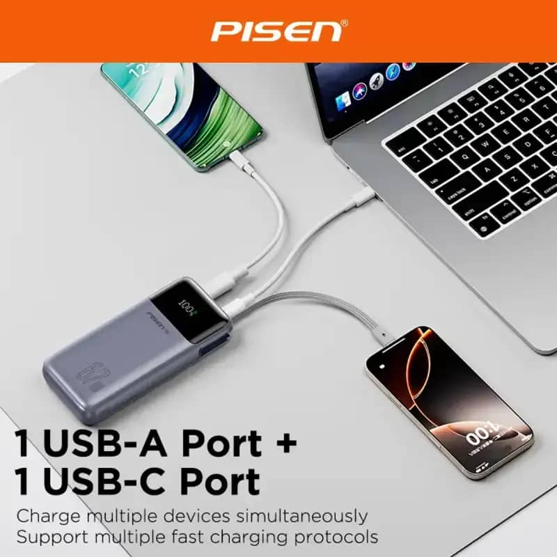 Promo Pisen Bolt Titan Laptop Power Bank 67W 20000mah Ultra-fast ...
