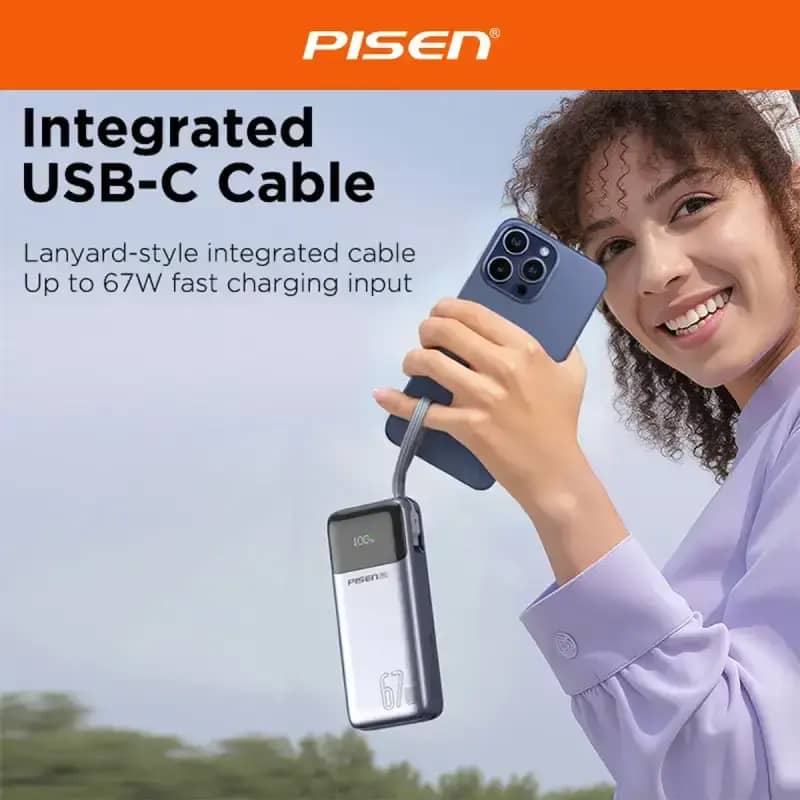 Promo Pisen Bolt Titan Laptop Power Bank 67W 20000mah Ultra-fast ...