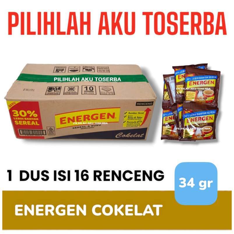 Energen 1 Renceng 10 Sachet Gratis Ongkir 🔥 Harga Murah Mei 2026